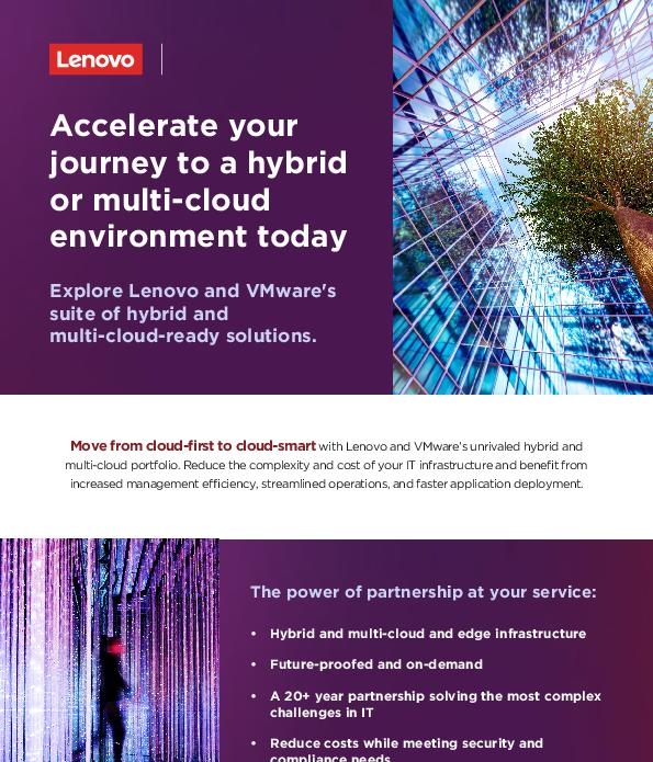Lenovo VMWare Hybrid Cloud: Accelerate your journey to a hybrid or ...